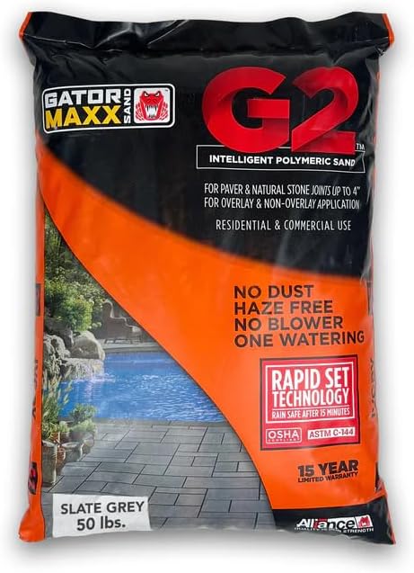Alliance Gator G2 Maxx Polymeric Sand Slate Gray 50 lb Professional ...