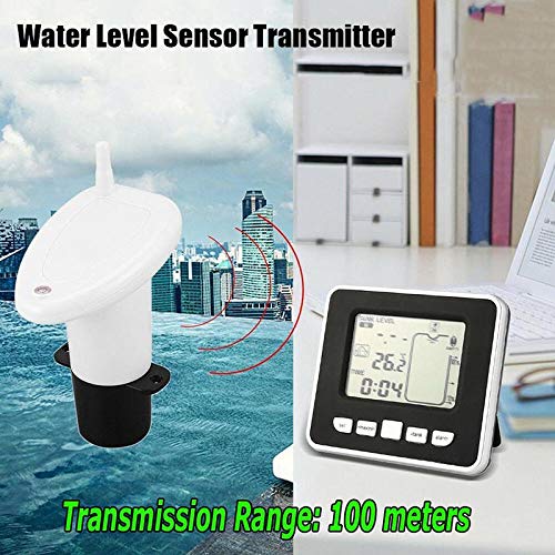 GOTOTOP 15 m level indicator, ultrasonic level sensor with a wireless ...