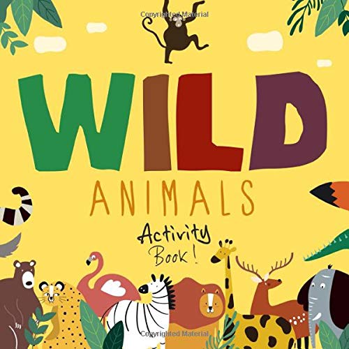 Wild Animals: A Puzzle Packed Activity Book for 6-12 Year Olds: Amazon ...