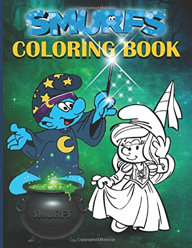 Smurfs Coloring Book: Color Wonder Relaxation Smurfs Adult Coloring ...