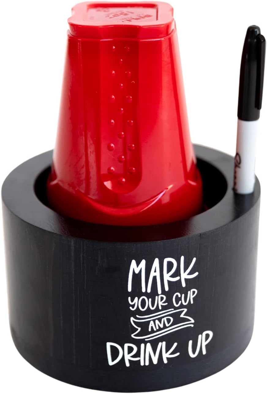 Amazon.com: Solo Cup Holder with Marker Slot, Mark Your Cup and Drink ...