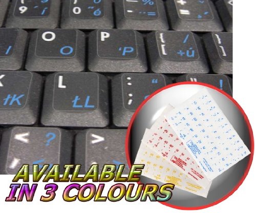 Amazon.com: SLOVAK KEYBOARD STICKERS WITH BLUE LETTERING ON TRANSPARENT ...