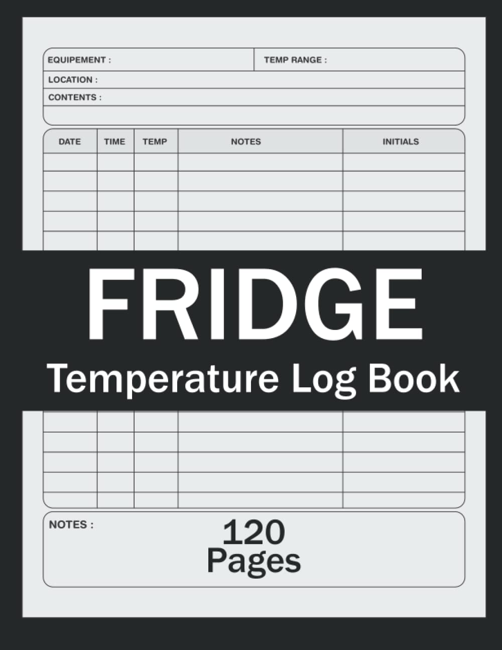 Fridge And Freezer Temp Log Book Record More Than 5 | Desertcart Japan
