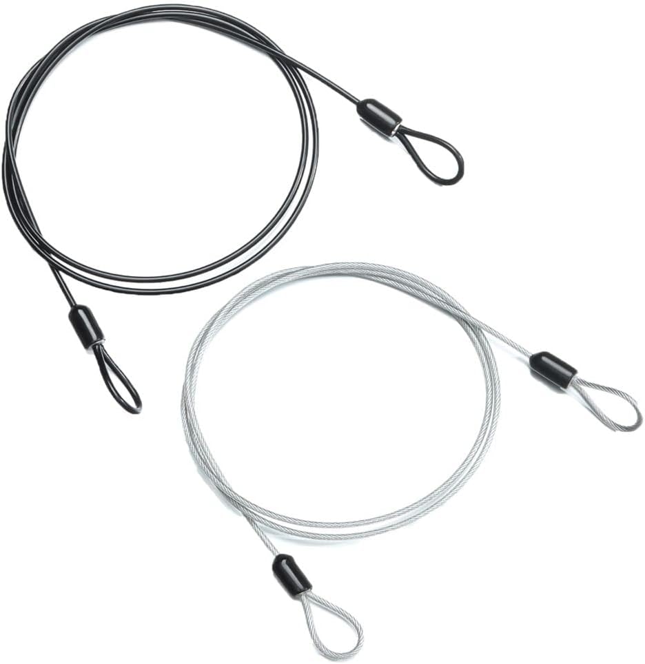 Andy's Orchids Cable Lock, 2PCS 100CM/3.3ft Braided Steel Security ...