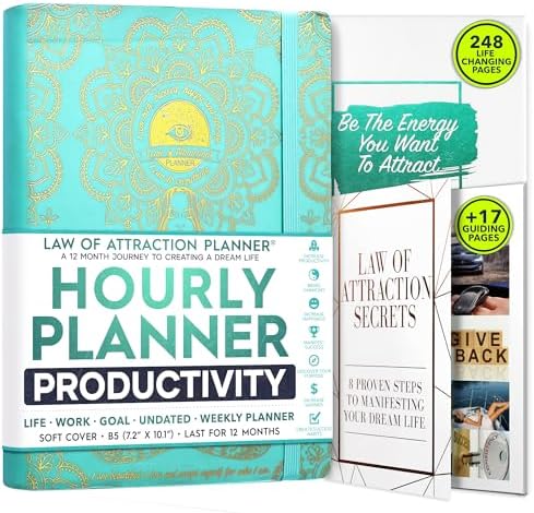 Amazon.com : PLANBERRY Large Hourly Schedule Planner Premium – Undated ...