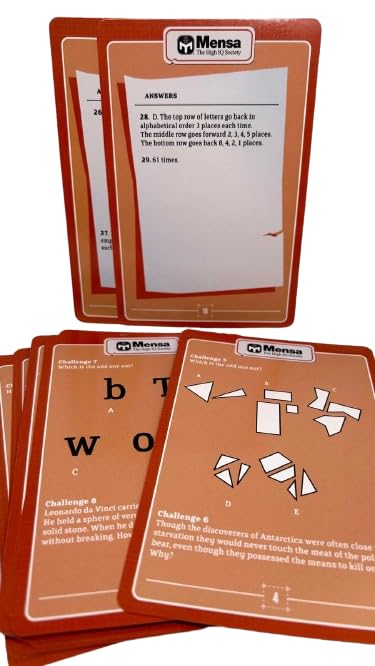 Mensa Riddles And Conundrums self-challenging cards – BigaMart