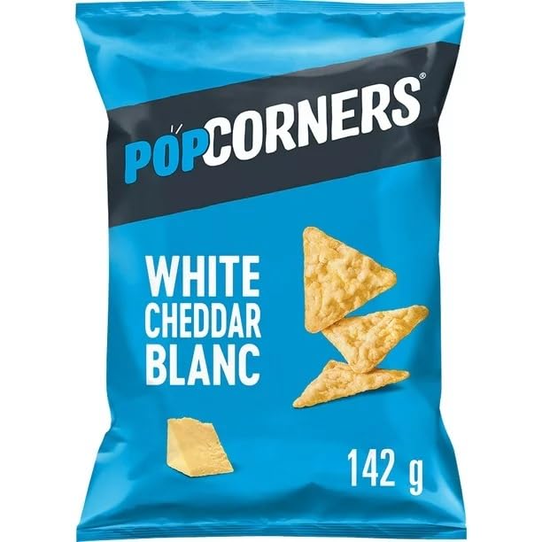 Amazon.com: Popcorn White Cheddar Flavoured Popped-Corn Chips, 142g/5oz ...