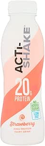 Acti-Shake Dairy Drink Strawberry High Protein, 358ml : Amazon.co.uk ...
