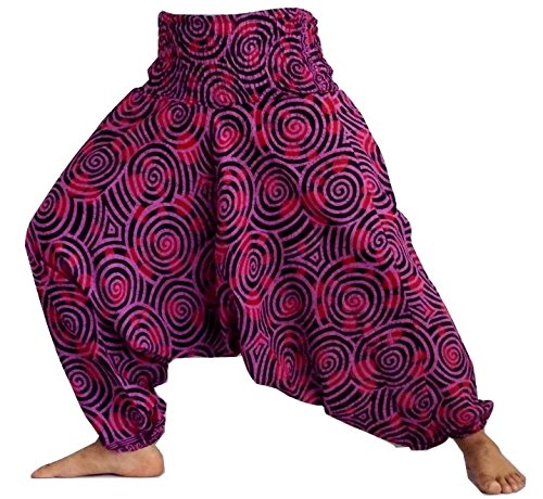 Buy Megh Craft Women Indian Spiral Printed Summer wear Harem pant ...