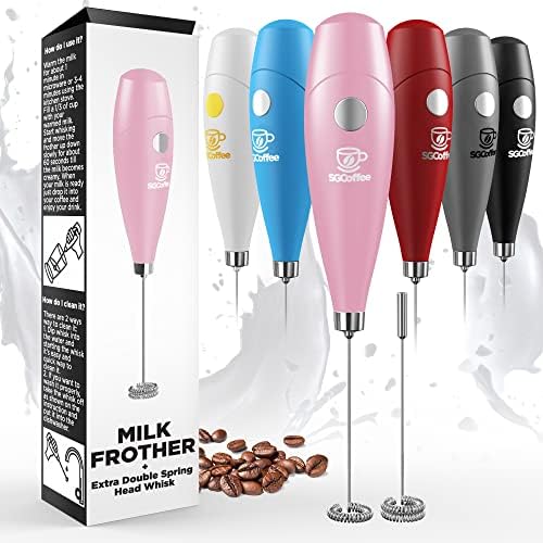 Zulay Kitchen Powerful Milk Frother Wand - Mini Milk Frother Handheld ...