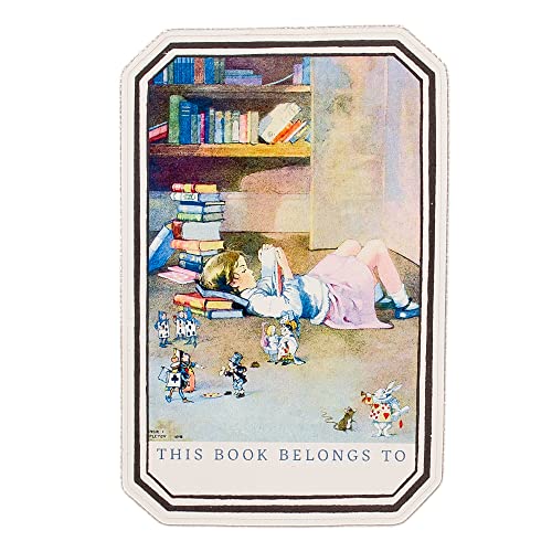 Amazon.com: Personalized Bookplates Self-Adhesive, Alice in Wonderland ...
