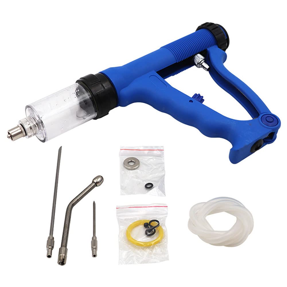 Buy YZDKJDZ Adjustable Animal Syringe Injector, 2ml Automatic ...