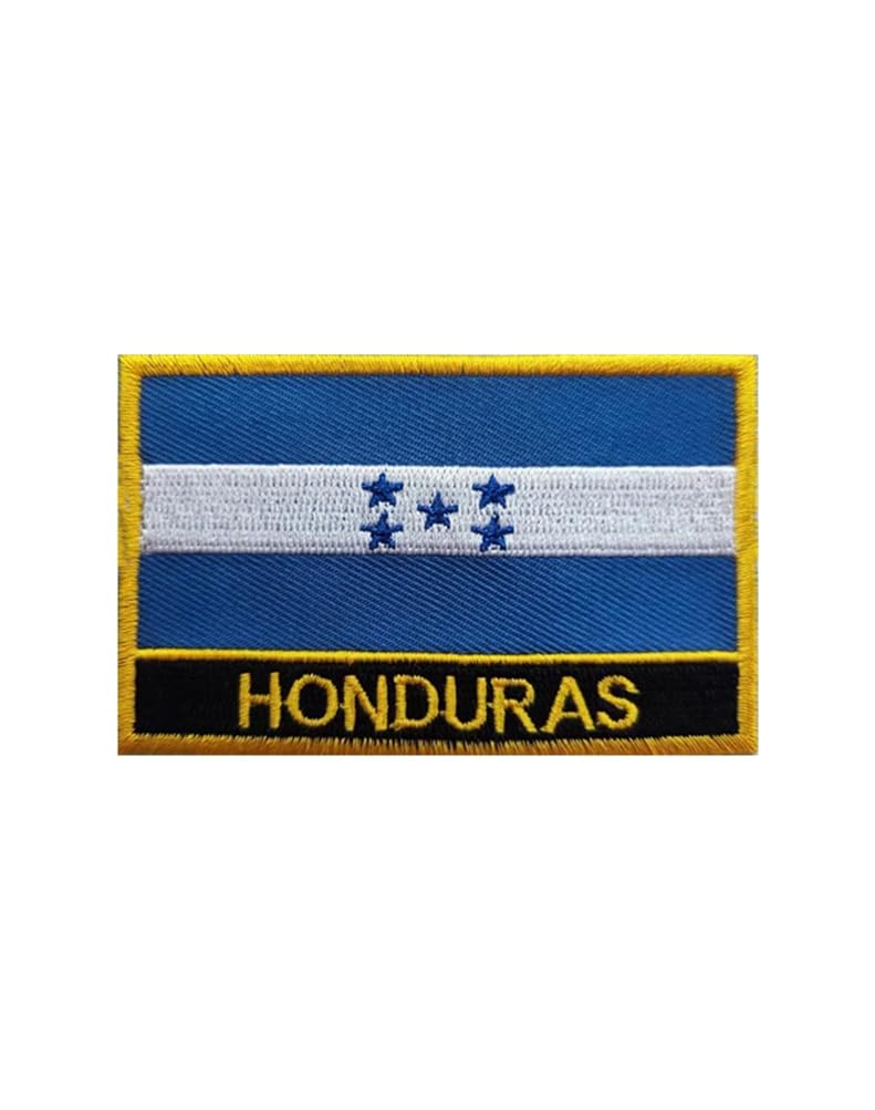 Amazon.com: Uijokdef 1 PCS Honduras Flag Patches Iron On or Sew On Embroidered Tactical Military ...