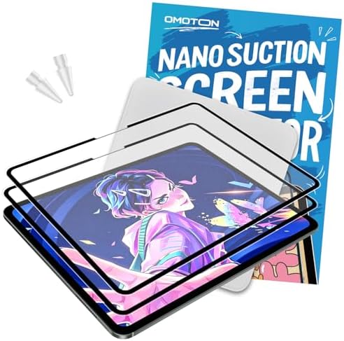 Amazon.com: OMOTON PAPERSENSE 2 Pack Paper Screen Protector for iPad ...