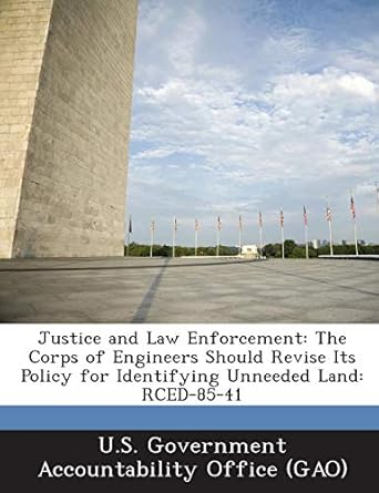 Amazon.fr - Justice and Law Enforcement: The Corps of Engineers Should ...
