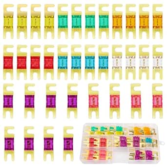 Amazon.com: Linkstye 36PCS Mini ANL Fuse, Multipack Gold-Plated ANL ...