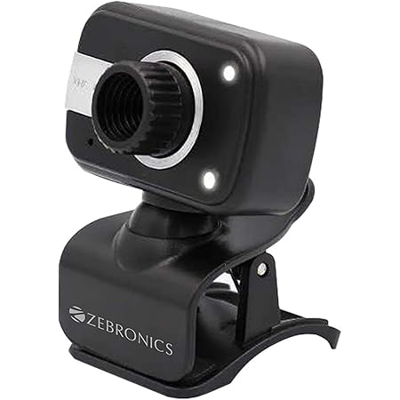 Buy Zebronics Zeb-Crystal Pro Web Camera with USB Powered,3P Lens,Night ...