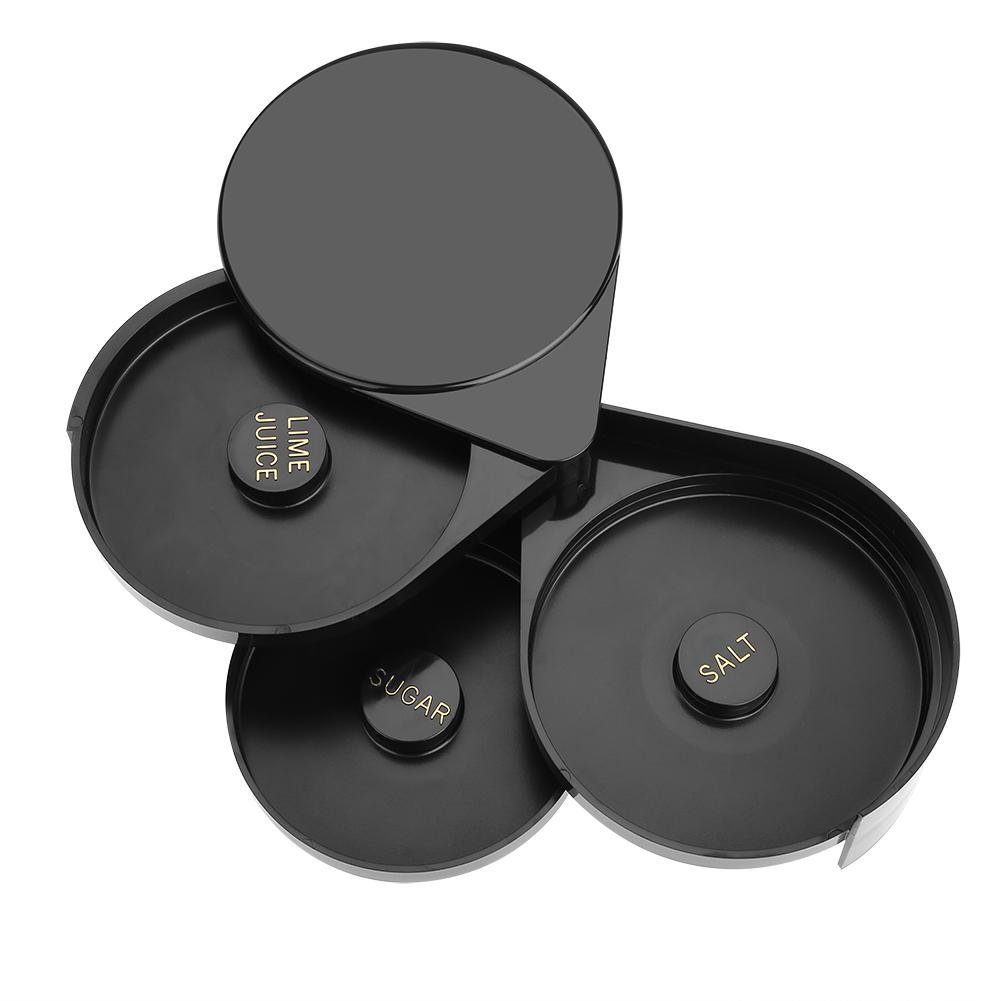 Amazon.com: Fdit 3 Tier Bar Glass Rimmer Sugar Salt Rim Lime Glass ...