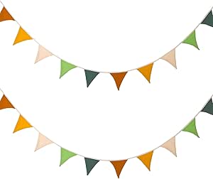 Amazon.com: 17 ft Pennant Banner, 2 Pcs Triangle Bunting Flag ...