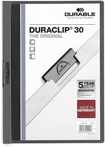 Durable DURACLIP 30 A4 Clip Folder - Holds up to 30 Sheets of A4 Paper ...