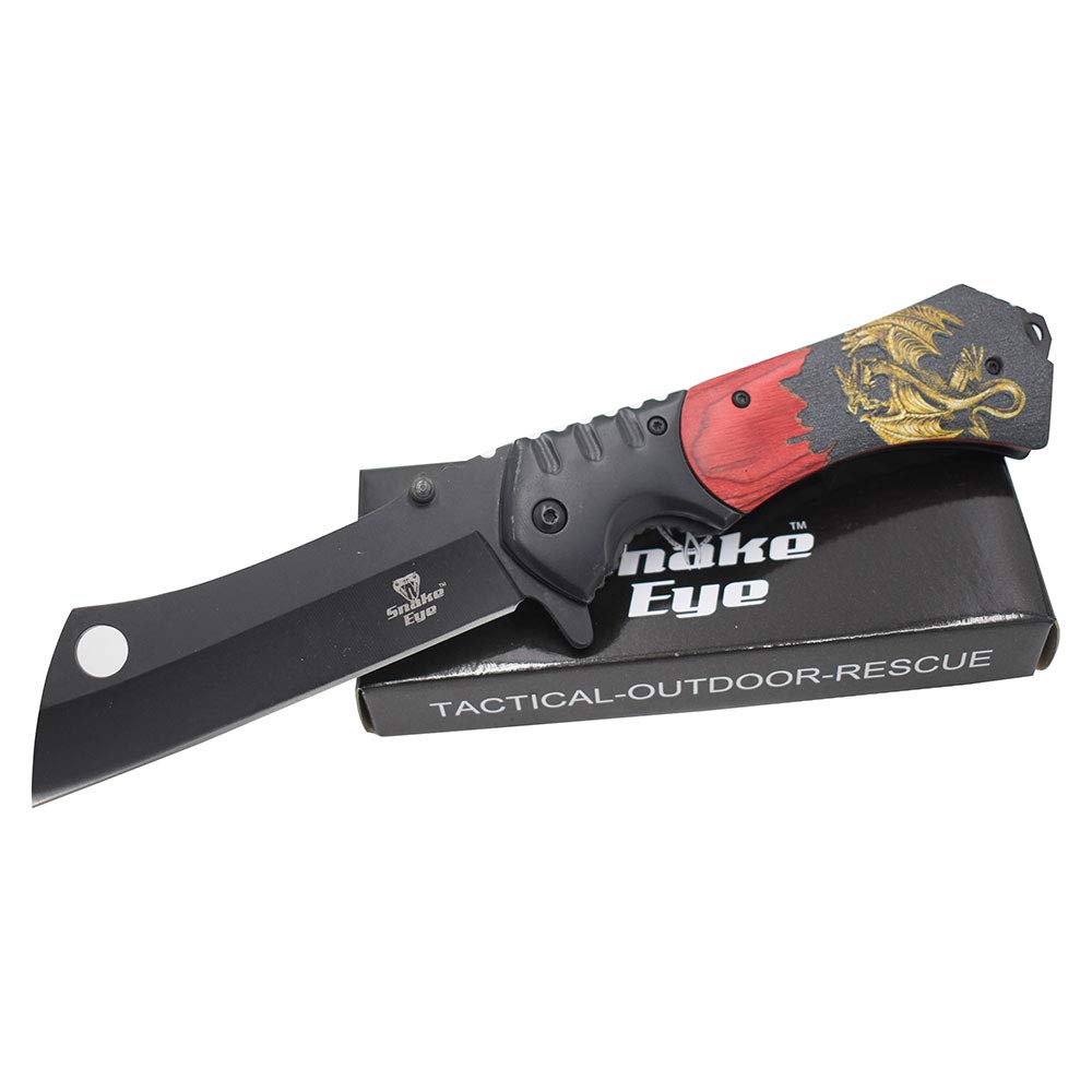 Snapklik.com : Snake Eye Tactical Every Day Carry Cleaver Style Blade ...