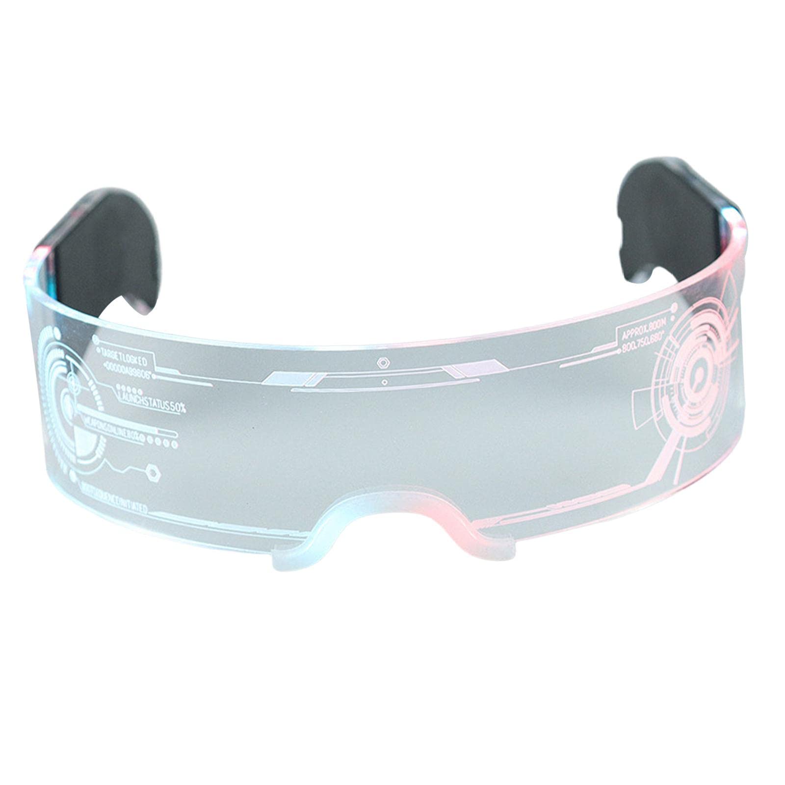 Hetkrishi Led Glasses 7 Color Light Up Flashing Lenses Visor Goggles ...