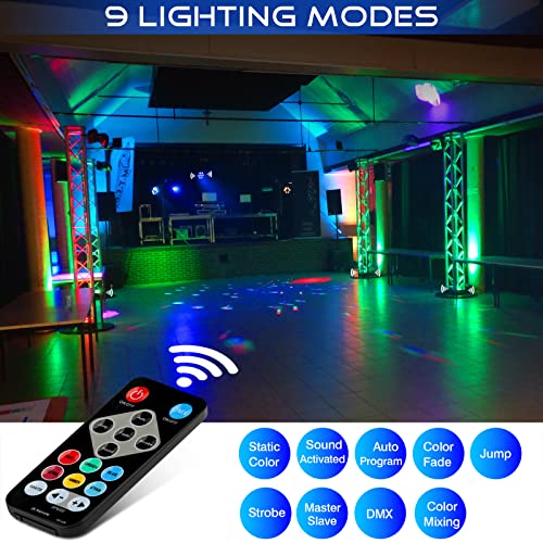 Snapklik.com : 70W 7LED Stage Light RGBWA Par Light Sound Activated ...
