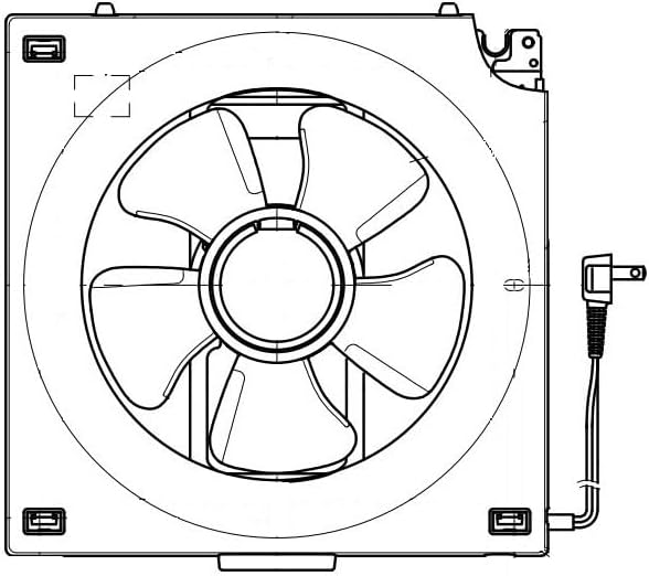 Amazon | パナソニック (Panasonic) インテリア形換気扇 排気 遠隔操作式 ルーバー別売タイプ 電気式シャッター ホワイト 幅303×奥行138×高さ316mm FY ...
