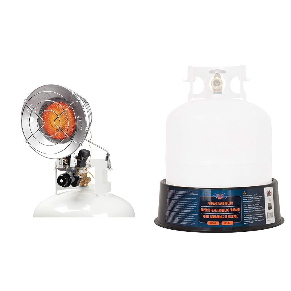 Amazon.com: 15,000 BTU Single Tank Top Portable Propane Radiant Heater ...