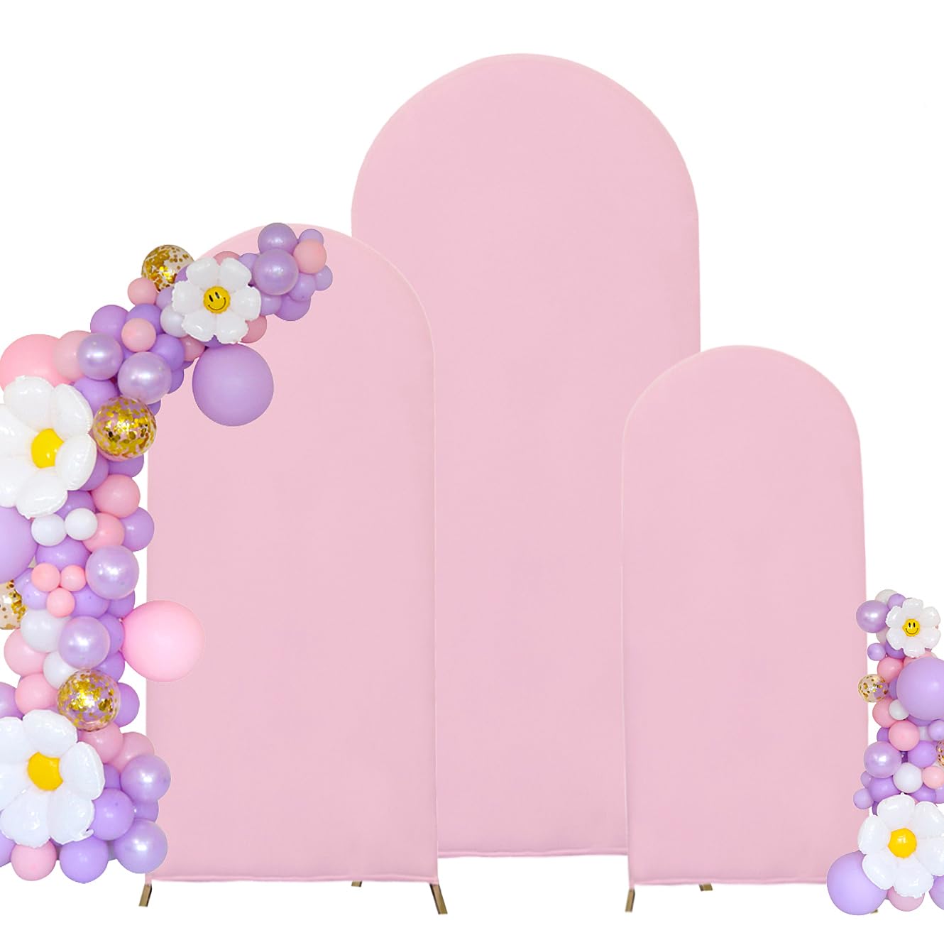 Amazon.com: Maiangel Set of 3 Wedding Arch Cover Spandex Fitted ...