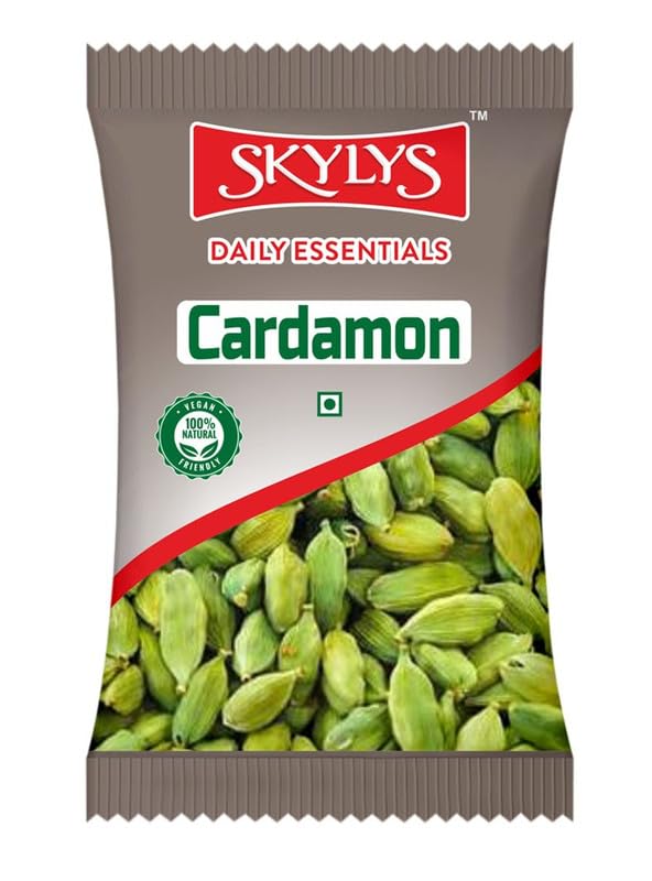 Skylys Whole Cardamom Green Premium Elaichi |Cardamom 100gms| Easy to ...