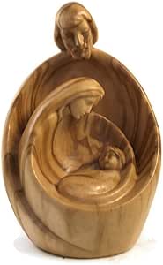 Amazon.com: Dolfi Italian Holy Family Carved in Italy, Mary, Joseph ...