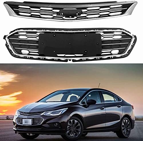 Amazon.com: SEBLAFF Front Bumper Upper Grille Lower Grille High ...