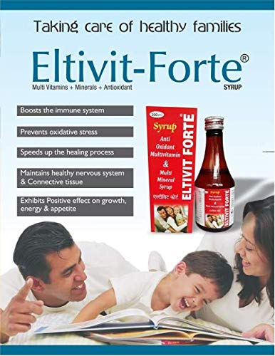 Buy MULTI VITAMINS & ANTIOXIDANT TONIC - ELTIVIT FORTE SYRUP (200ml ...