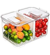 Amazon.com: Slideep Refrigerator Food Storage Containers, Produce Saver ...