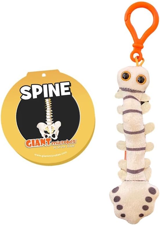 GIANT MICROBES Spine Plush Keychain, Spine Surgery Recovery, Back ...