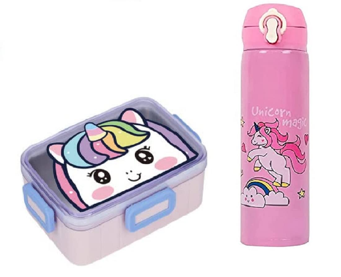 Buy Unicorn Lunch Box with Unicorn Water Bottle for Girls // Combo of ...