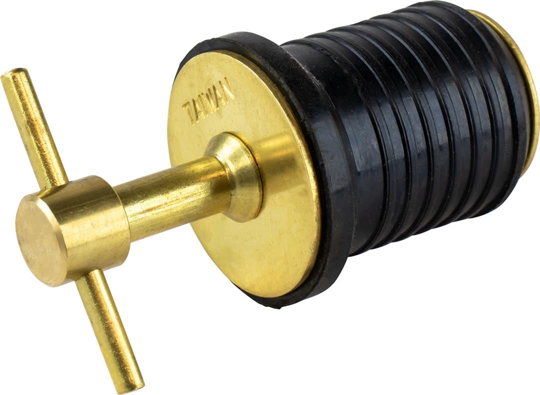 Amazon.com: Sea Dog 520082-1 Brass T-Handle Drain Plug - 1-1/4" : Tools ...