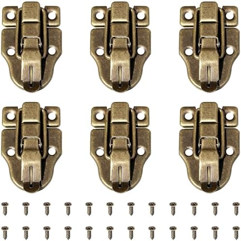 6 PCS Antique Bronze Box Buckle Lock,Toggle Catch Latch Clasp : Amazon ...