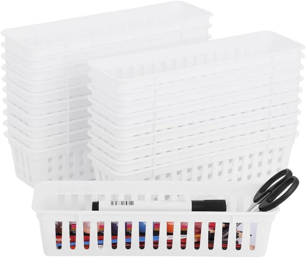 Amazon.com: whillar Slim Pencil Organizer Storage Container Color ...