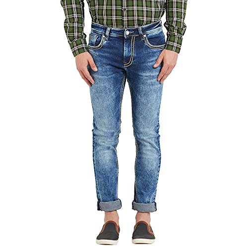 LAWMAN PG3 Men's Slim Fit Jeans (203735785_Glacier Blue_38W x 34L ...