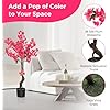 Amazon.com: Goplus 41” Artificial Plum Blossom Tree, 2 Pack Fake Floral ...