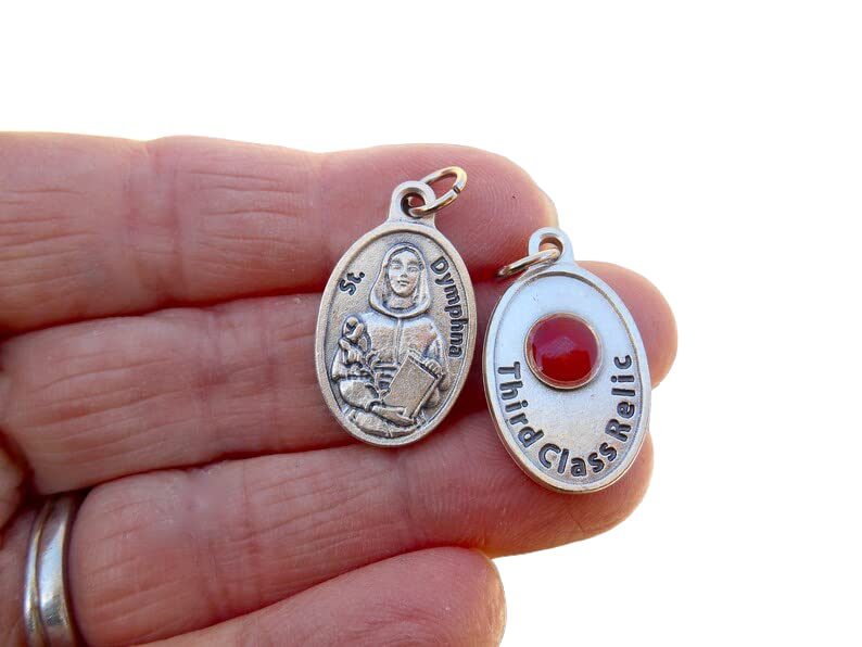 Amazon.com: THIRD CLASS RELIC MEDAL ST DYMPHNA MADE IN ITALY PIECE OF ...