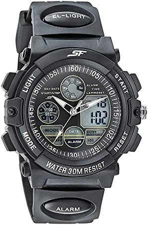 SF Hustler Analog-Digital Grey Round Dial Men's Sport Watch-77118PP01W ...