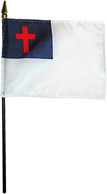 Amazon.com: Christian Miniature Flag (4 in. x 6 in.) : Office Products