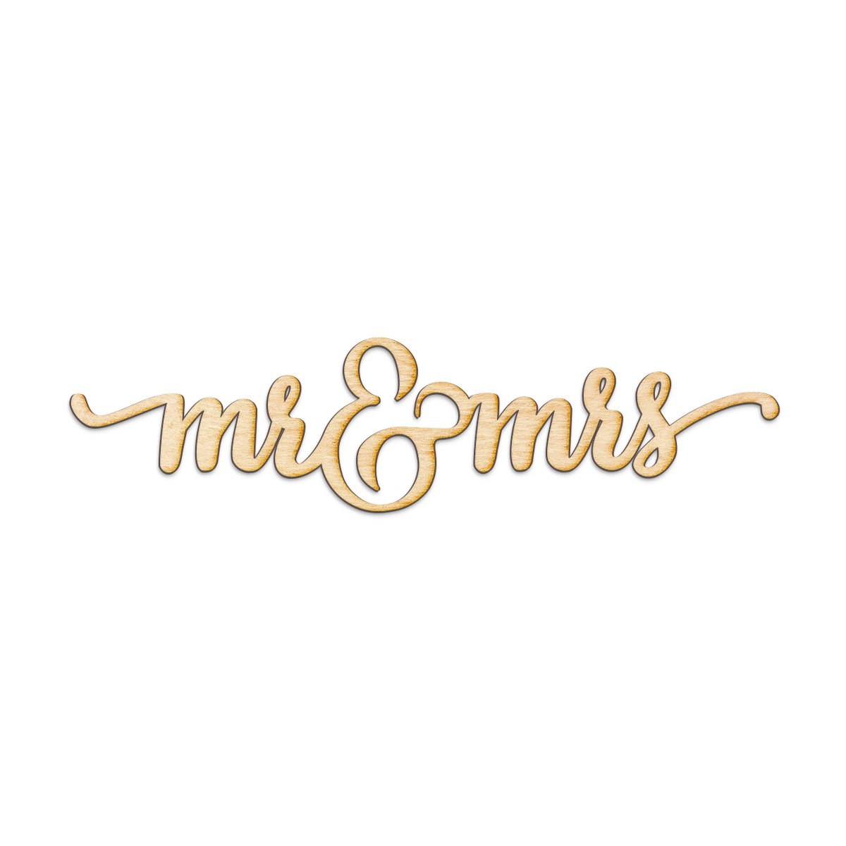 Amazon.com: Woodums – Mr and Mrs Script Wooden Wall Art Decor ...