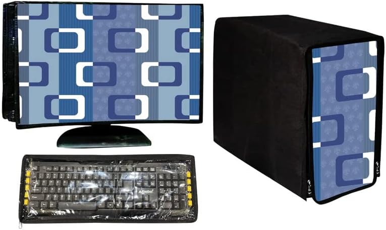 Computer Dust Cover, JeJos Monitor +Keyboard+CPU Tower Desktop 3 Pieces ...