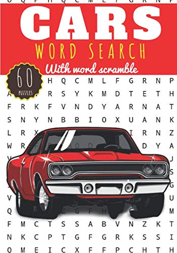 Cars Word Search: Car Lover word search | Practice Workbook For Adults ...