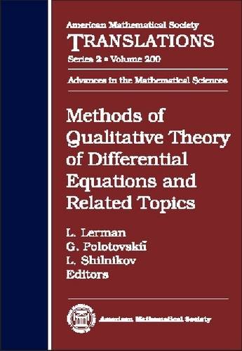 Methods of Qualitative Theory of Differential Equations and Related ...