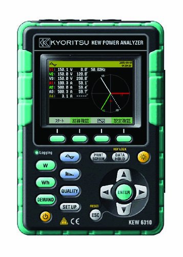 Kyoritsu 6310-01 Power Quality Analyzer Meter, 100 VAC: Industrial ...